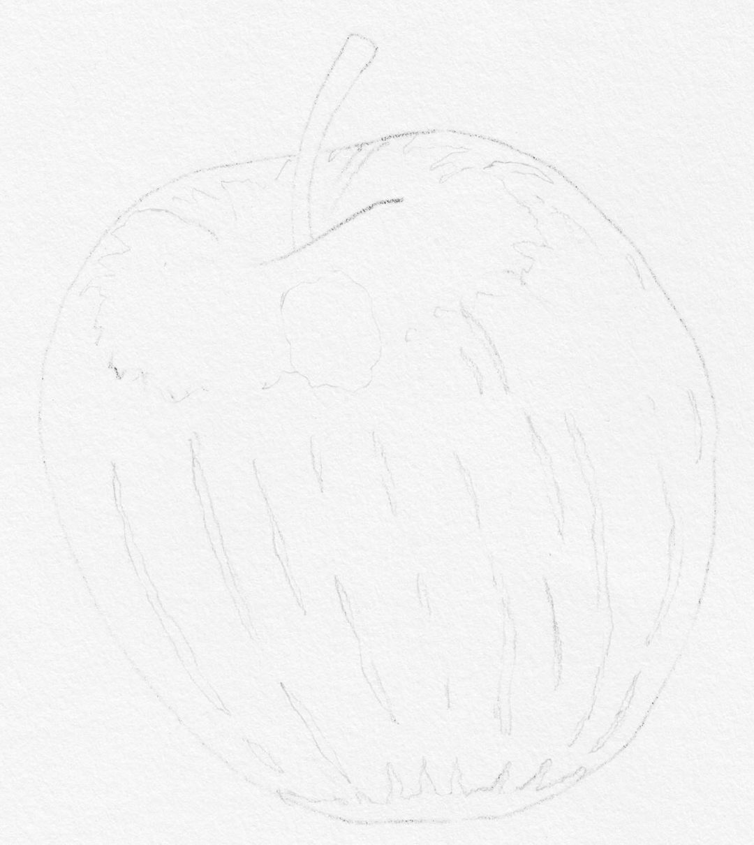 How to Draw a Juicy Apple using Coloured Pencil